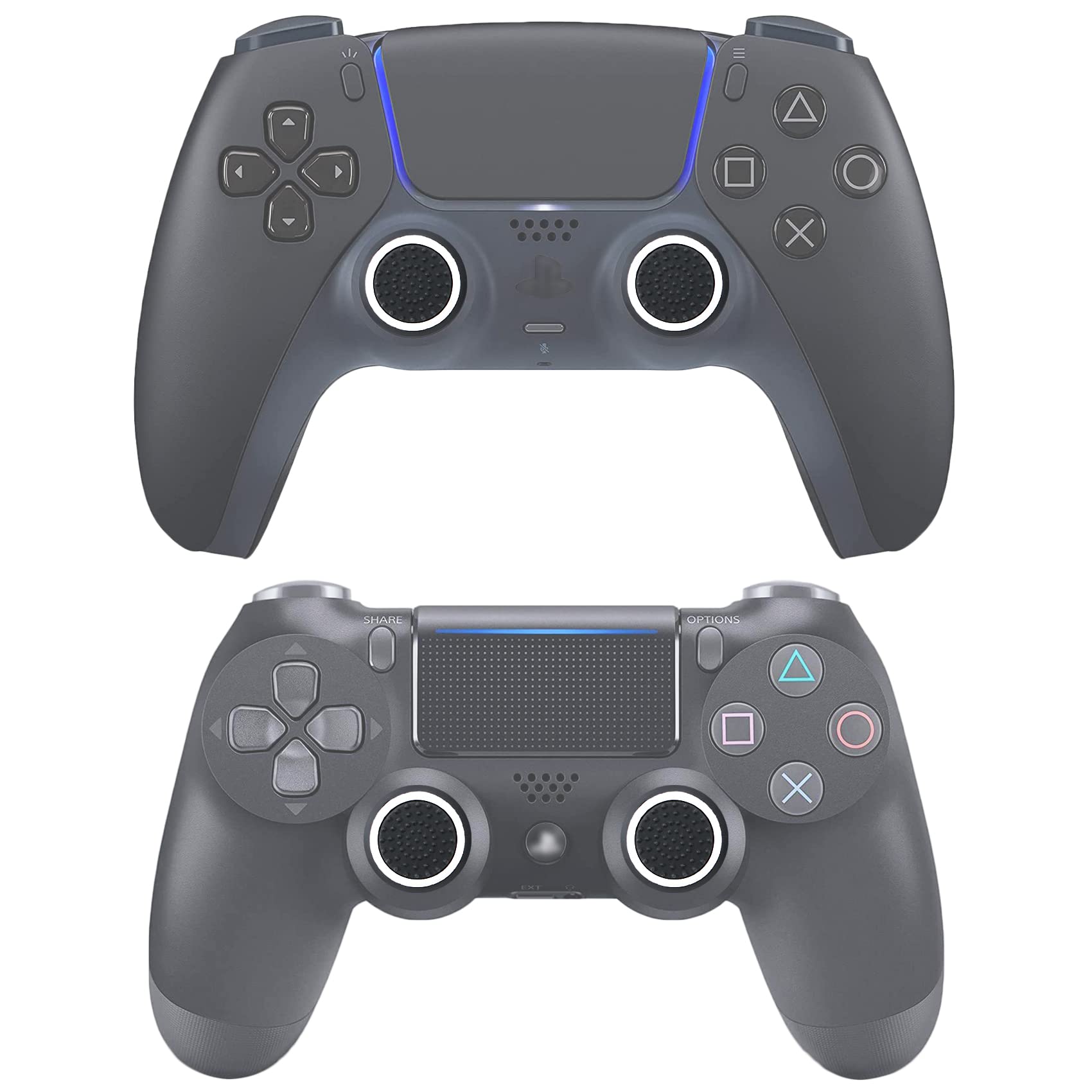 9CDeer Performance Joystick Analog Stick Thumb Grips Set of 6 Compatible with PS5, PS4, Xbox Series X/S Xbox One, Switch Pro Controller Iron Man Pink ST