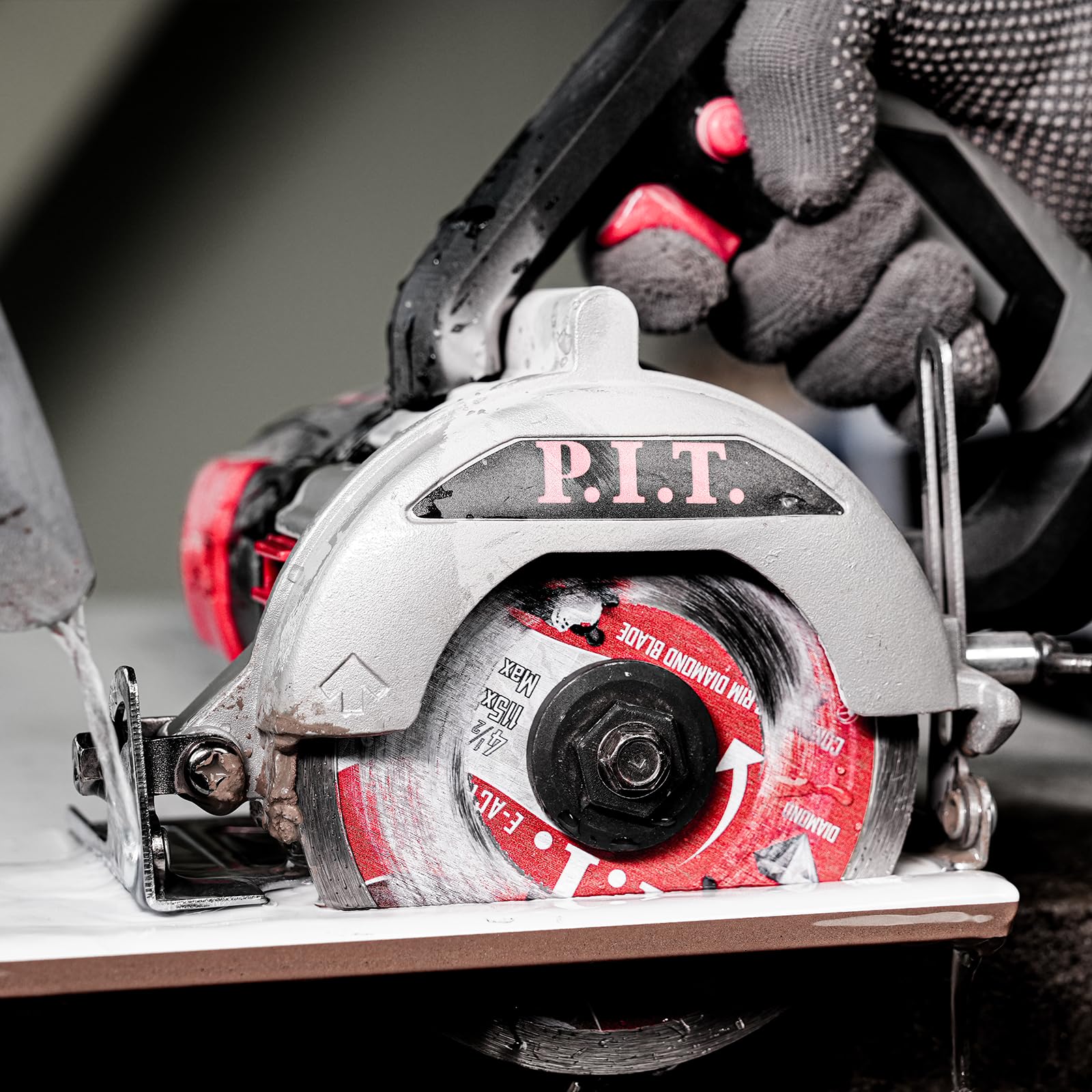 P.I.T. 4-1/2 inch Segmented Rim Diamond Blade,Dry Cutting Applications in Concrete, Paver, Masonry, Terrazzo, Stone,Granite - 7/8 Inch Arbor Angle Grinder Cut Off Wheel- Diamond -115 mm (3 Piece)
