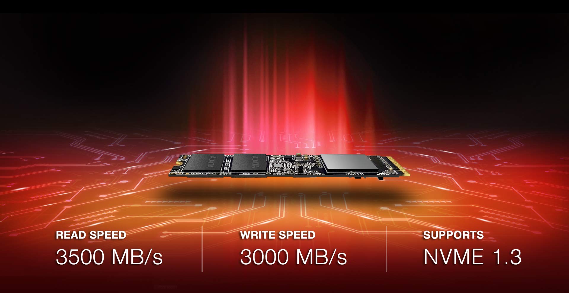 ADATA XPG SX8100 512GB 3D NAND NVMe Gen3x4 PCIe M.2 2280 Solid State Drive R/W 3500/3000MB/s SSD (ASX8100NP-512GT-C)