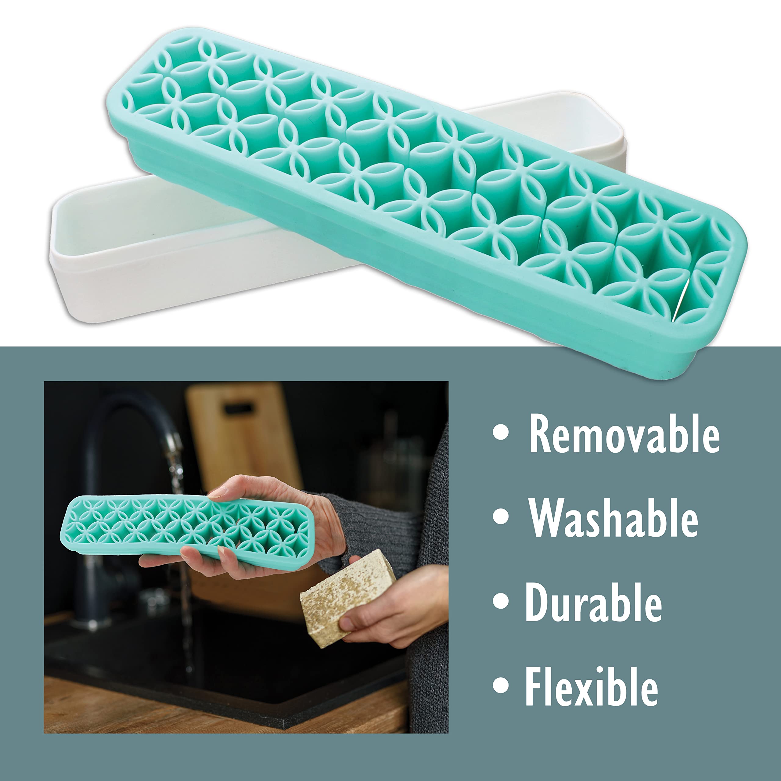 The Beadsmith Keeper Crafter Silicone Holder β Flexible Dividers Accommodate Makeup & Beauty Supplies, Sewing, Art & Paint Brushes, Jewelry Making Tools, Desk/Office Storage