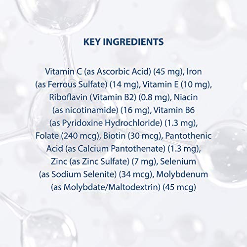 Ducray Anacaps ACTIV+, Dietary Supplement for Healthy Hair & Nails, Biotin, Gluten-, Soy-Free. 90 Day Supply