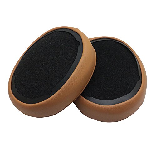 Poyatu Replacement Earpads for Skullcandy Crusher/ANC/EVO Bluetooth Wireless Hesh 3 & EVO & ANC Headphones Gray/Tan Memory Foam Ear Cushions Earbuds Ear Pads Repair Parts Brown