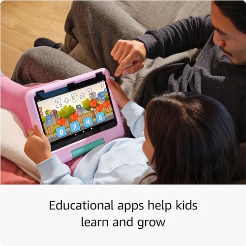Amazon Fire 10 Kids tablet- 2023, ages 3-7 | Bright 10.1" HD screen with ad-free content and parental controls included, 13-hr battery, 32 GB, Blue