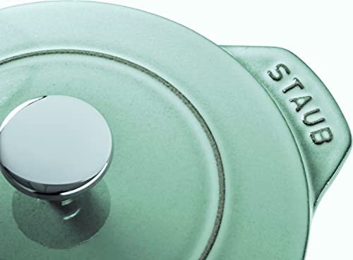 Staub 40508-825 La Cocotte de Gohan, Sage Green, M, 6.3 inches (16 cm), Rice Pot, 2 Cups, Cast Iron, Enameled Pot, Induction Compatible, Rice Cooker, Authentic Japanese Product