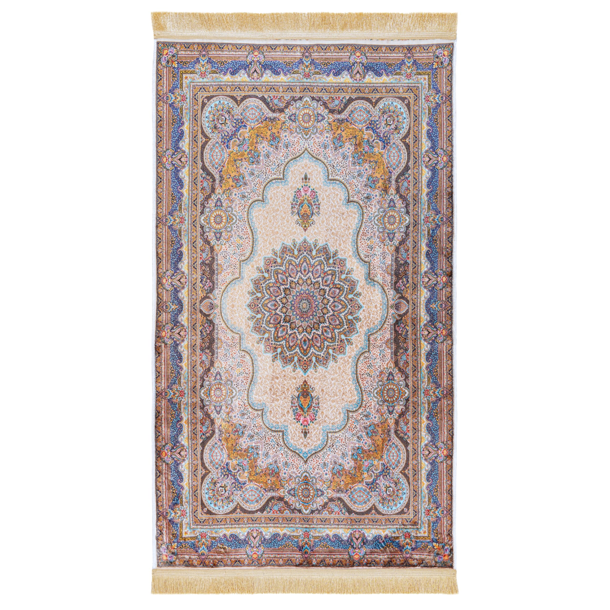 Sacred Artisans Prayer Mat, Istanbul Blue | Prayer Mat, Prayer Rug, Muslim Prayer Rug, Islamic Prayer Rug, Prayer Matt - Travel & Gift Ready for Ramadan & Eid