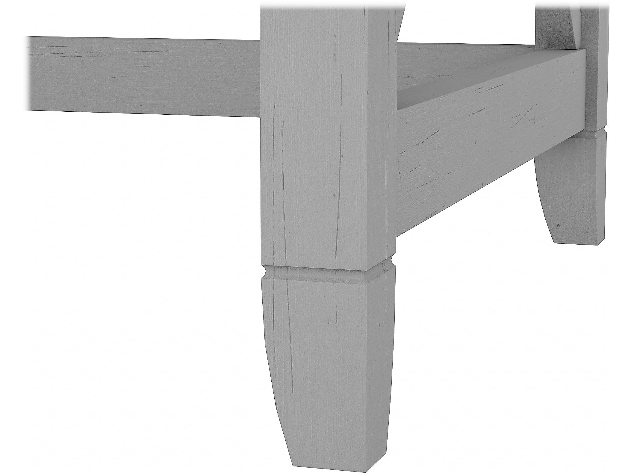 Bush Furniture Key West 60W L Shaped Desk with 2 Drawer Mobile File Cabinet in Cape Cod Gray