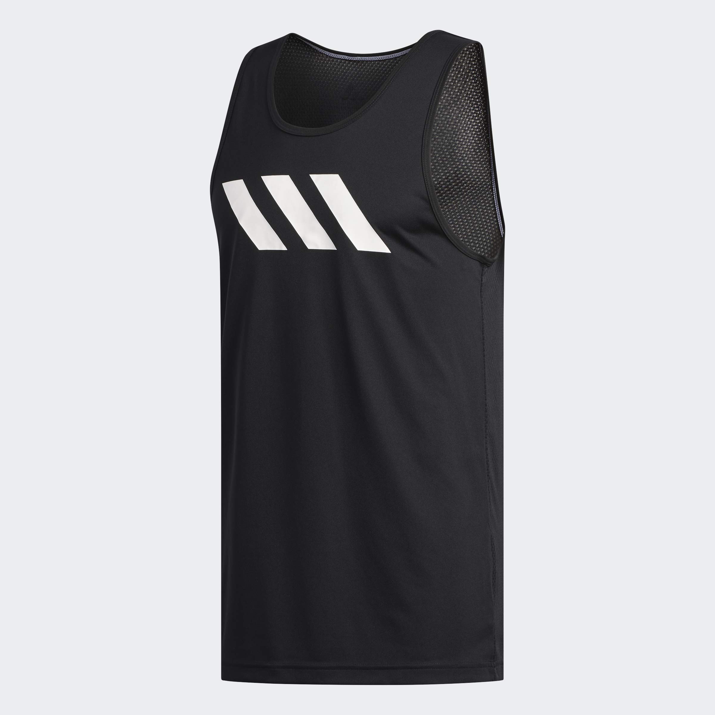 adidas Men's Sport 3-Stripes Tank Scarlet X-Large