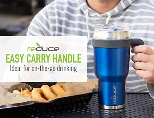 Reduce Cold 1 Handle for 30-34oz Stainless Steel Tumblers - Turn Your Tumbler into a Travel Mug - Ideal for On-The-Go Drinking - Dishwasher Safe, BPA Free - Designed for Reduce Drinkware Only