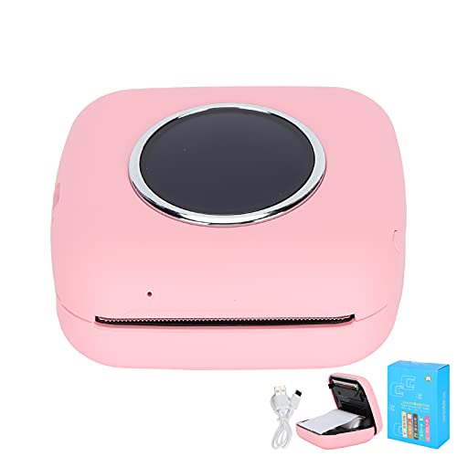 AURORAGRACE Mini Pocket Printer Bluetooth Thermal Portable Student Wrong Exercise Photo Printing (Redness)