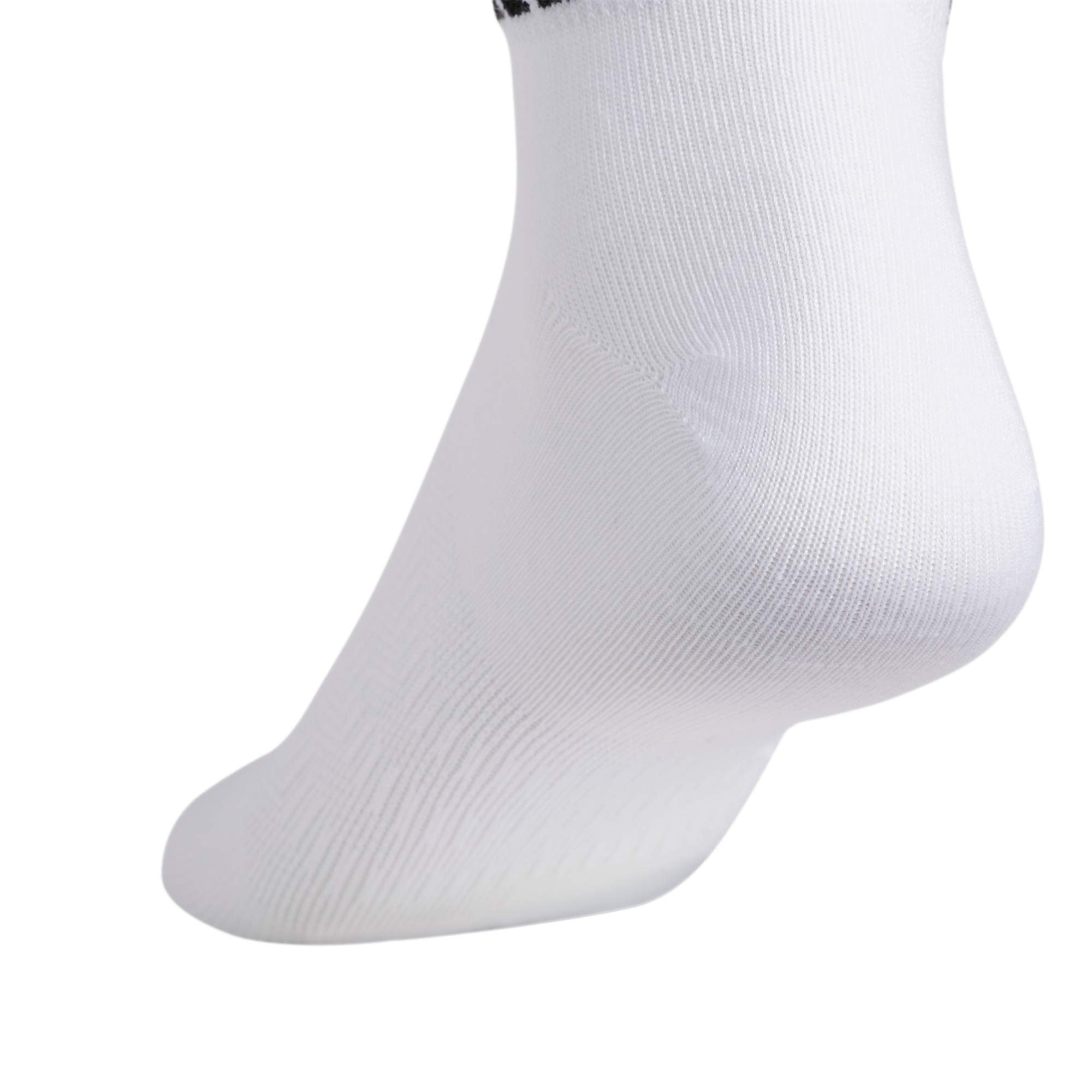 adidas Men's Superlite Low Cut Socks (6-Pair), White/Black, Large