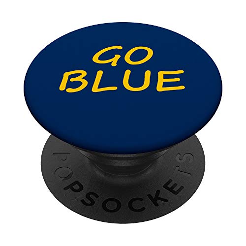 Michigan Go Blue PopSockets PopGrip: Swappable Grip for Phones & Tablets