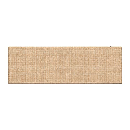 Ambesonne Faux Suede Bench Cushion, Digitally Printed Home Textile, Standard Size Foam Pad with Decorative Fabric Cover for Kitchen Bedroom Indoors & Outdoors, Pale Coffee, 45" x 15" x 2"