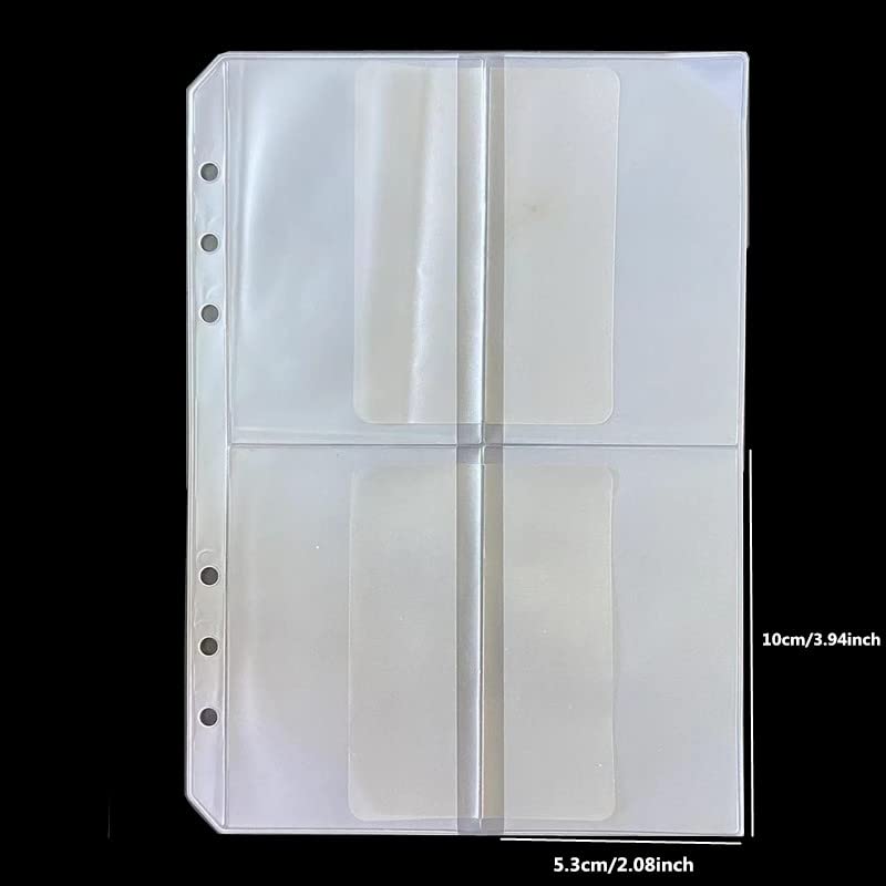 Arbuya Cutting Dies Storage Binders Stencil Storage Folders Scrapbooking Cutting Die Organizer Sticker Storage Transparent Bags (Folder Including 10pages)