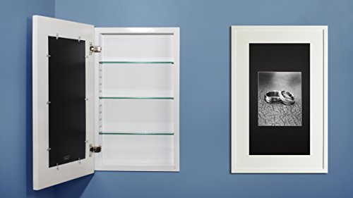 Fox Hollow Furnishings 14x24 Recessed Concealed Medicine Cabinet (White)