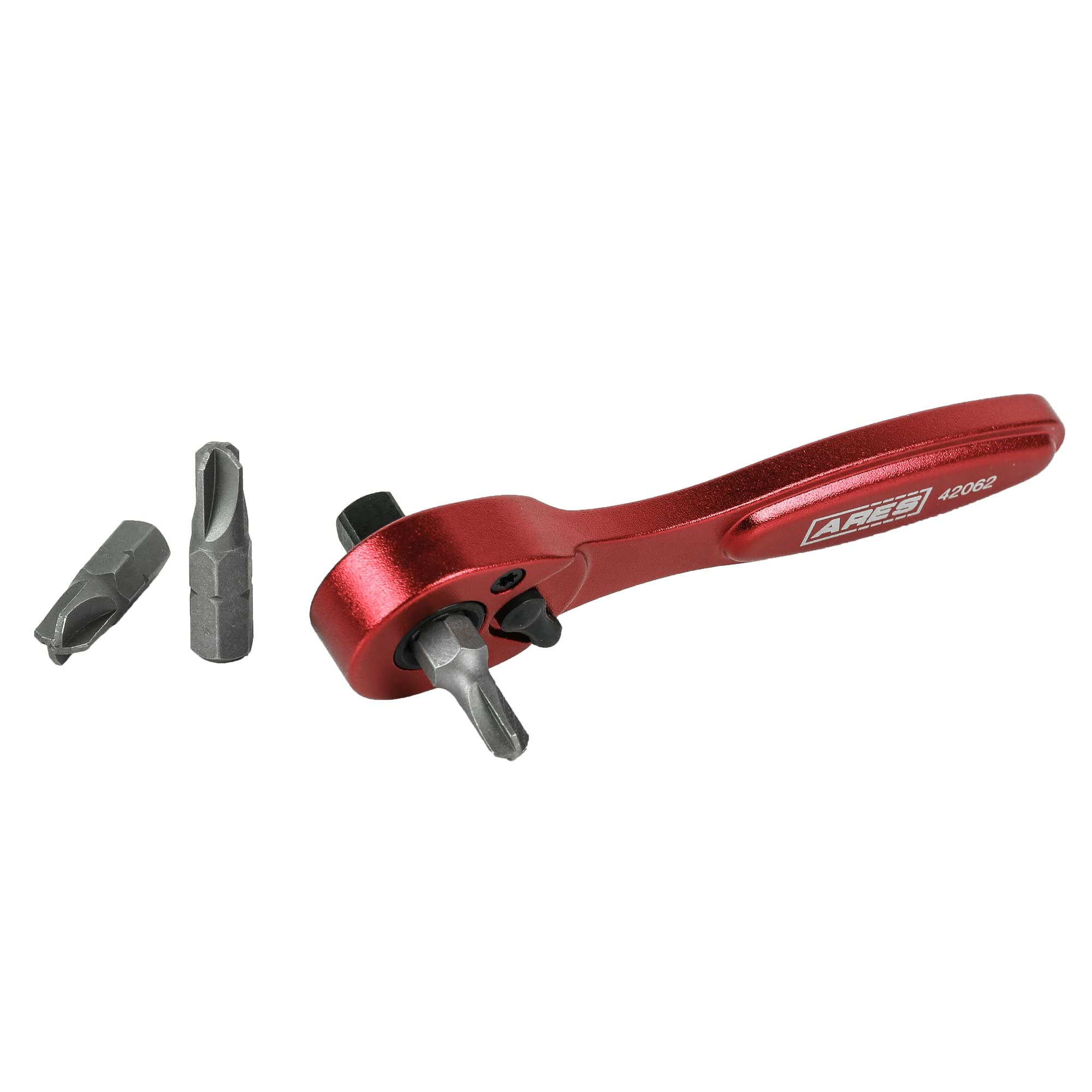 ARES 42062 – Dual Drive 1/4-Inch Drive and 1/4-Inch Bit 72-Tooth Micro Ratchet – 72-Tooth Fine Tooth Gear – Compact Size for Tight Spaces – Fits in Pocket