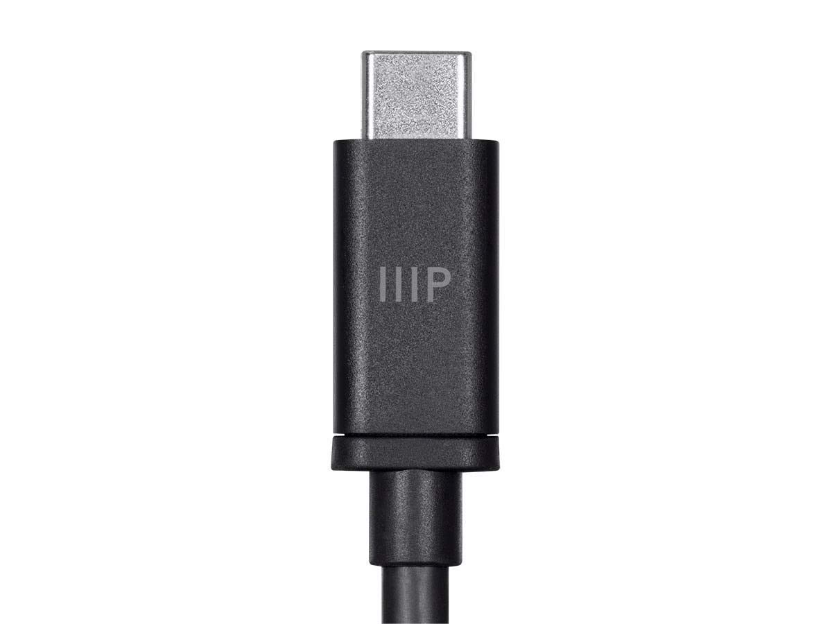 Monoprice USB & Lightning Cable - 0.5 Meter - Black | C18004GK Thunderbolt 3 (40 Gbps) USB-C Cable, Supports Data and Video Dual 4K@60Hz or 5K@60Hz Video Single-Cable Docking with Notebook Charging