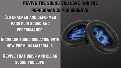 Replacement AE2 Ear Pads/Soundtrue Ear Pads and V2 AE2 Headband/SoundTrue Headband Cushion. Compatible with Bose Around-Ear 2 (AE2), SoundLink Around-Ear 1 and SoundTrue Around-Ear 1 Headphones