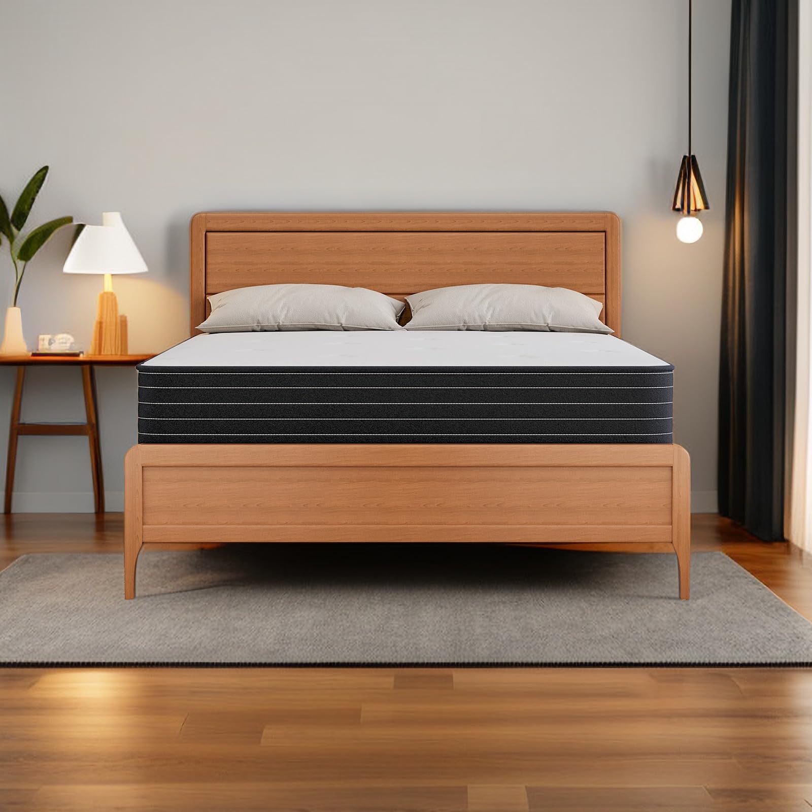 anwickjeff đđŽ'' đđśđťđ´ đđśđđ˛ đ đŽđđđżđ˛đđ, New Memory Foam Hybrid King Mattresses in a Box,Individual Pocket Spring Breathable Comfortable for Sleep Supportive and Pressure Relief