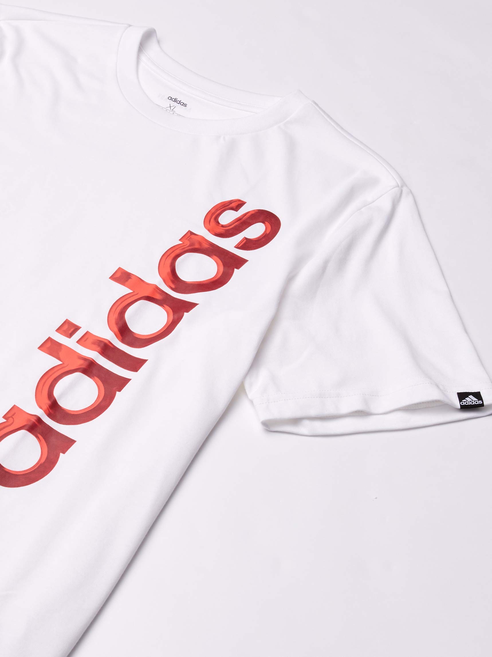 adidas mens Hyperreal Vertical Logo White X-Small