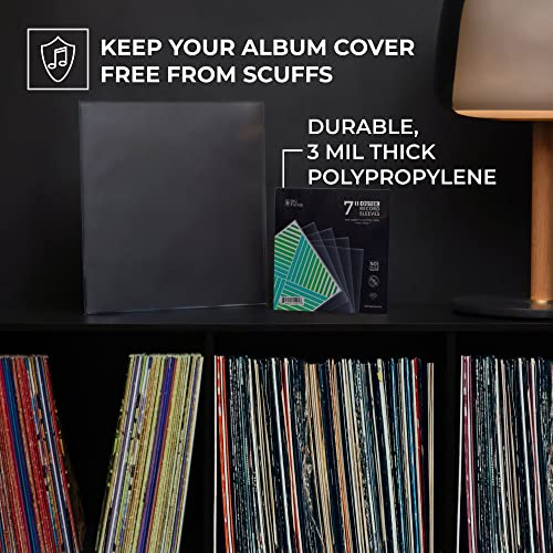 BIG FUDGE 25x Vinyl Record Outer Sleeves 12" LP | Durable & Wrinkle-Free | Crystal Clear & Made from High-Density Polypropylene | 3 mil Thick, 12.75β x 12.75β | Fits Most Gatefolds and Double LPs
