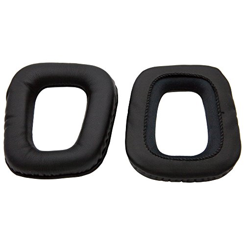MMOBIEL Ear Pad Compatible with Logitech G35 G930 G430 F430 F450 Headset with Memory Foam Protein Leather (Black)