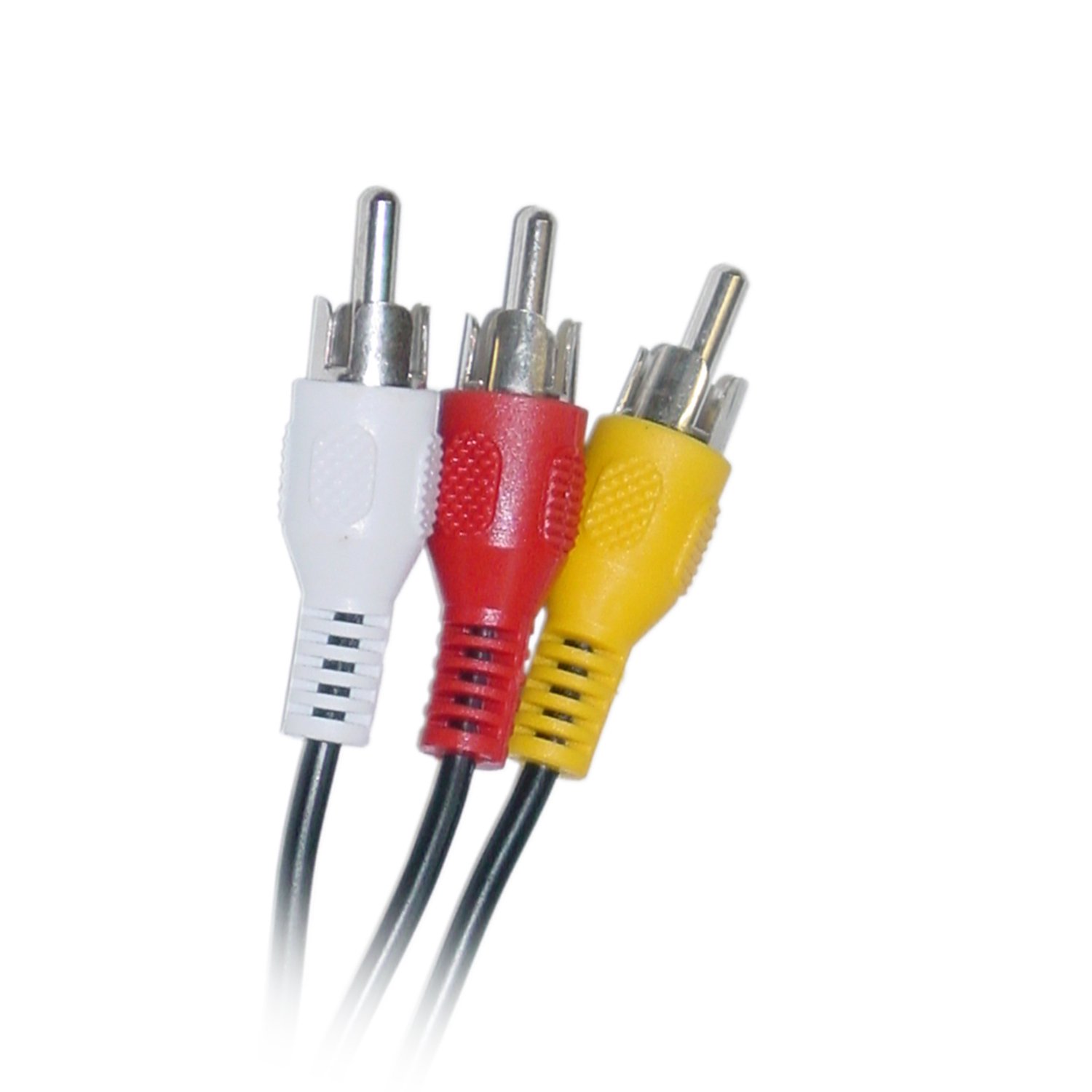 ACL 6 Feet RCA Audio/Video Cable, [3 RCA Male to 3 RCA Male (Left/Right + RCA)], Black, 2 Pack