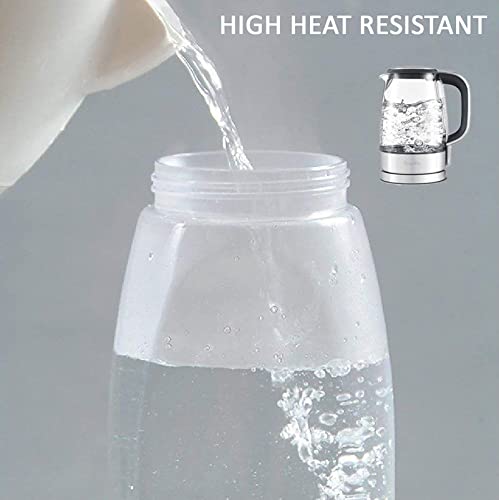 Frcctre 2 Pack Plastic Water Pitcher with Lid, 74 Oz Clear Airtight Beverage Pitcher Juice Container Water Carafe Fridge Jug for Juice, Coffee, Iced Tea, Lemonade, Heat Resistant & Shatter-proof