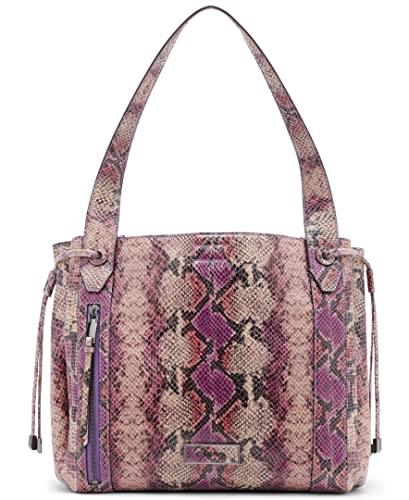 Calvin Klein Leah Tote, Grape Snake