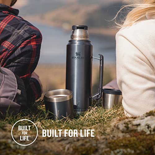 Stanley Classic Legendary Bottle BPA Stainless Steel Thermos - Keeps Cold or Hot for 24 Hours Leakproof Lid Doubles as Cup-Dishwasher Safe, Nightfall, 1.0 L