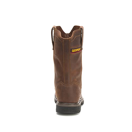 Cat Footwear Men's Wellston Steel Toe, Dark Brown, 9