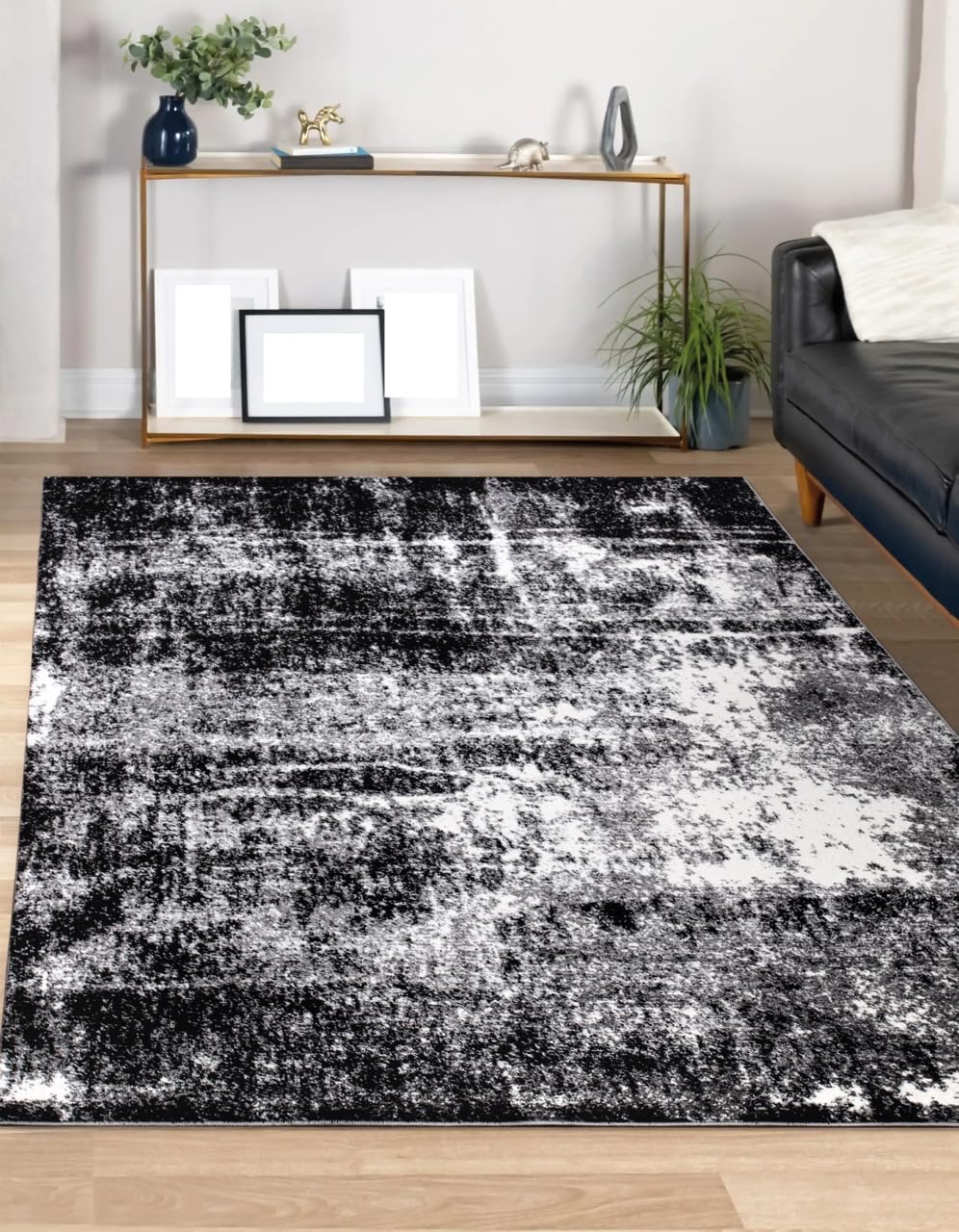 Keen Home Design Area Rugs - 8x10 Non-Shedding, Abstract Rugs for Kitchen, Living Room, Bedroom, Dining Room, Entryway - Size: 7'3" x 10'2", Multi