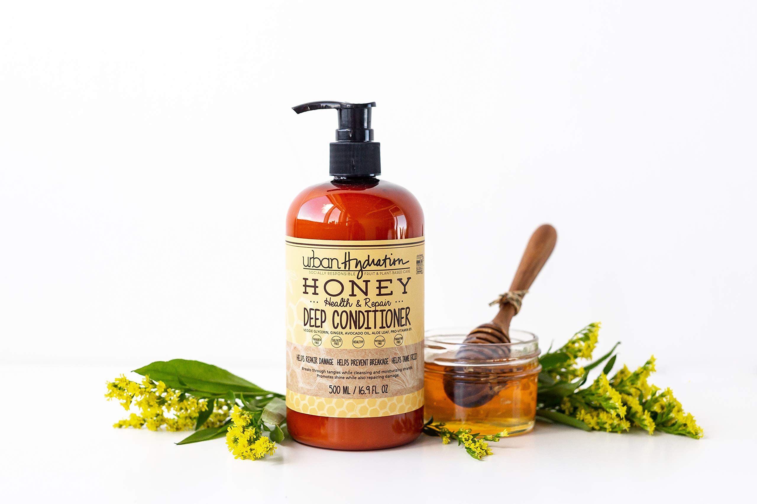 Urban Hydration Honey growth & repair conditioner, Brown, 16.9 Fluid Oz