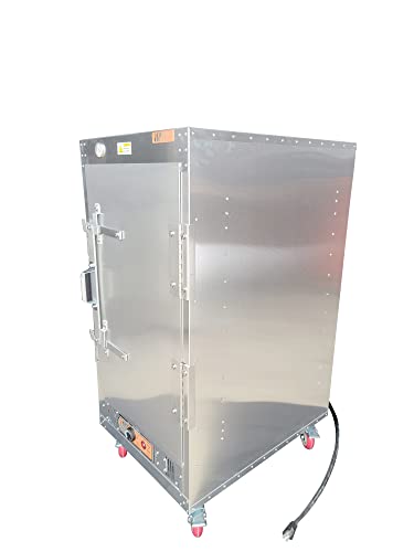 HeatMax 4 Foot Food Warmer Holding Cabinet for 9 Full Size Sheet Pans, for Churches, Schools, Catering, Can Be Used as a Basic Proofer, Made in USA with Service and Support
