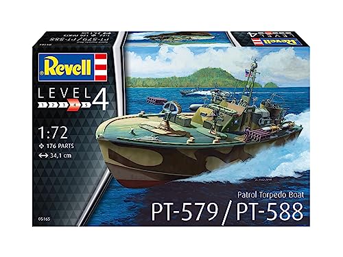 Revell RV05165 1:72 - Patrol Torpedo Boat PT-588/PT-57 Plastic Model kit