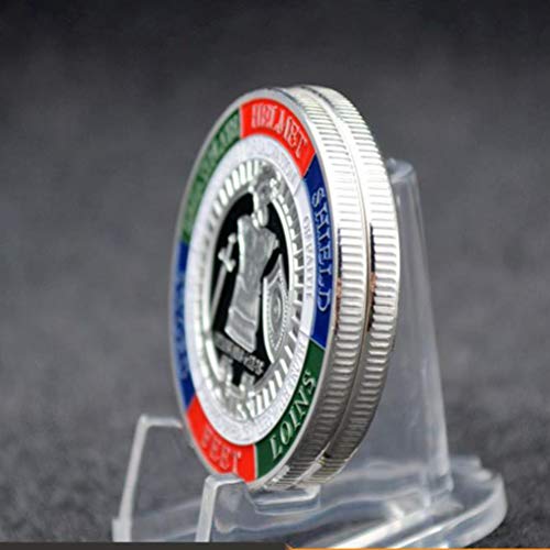 Armor of God Challenge Coin - Collectors Medallion - Antique Silver,