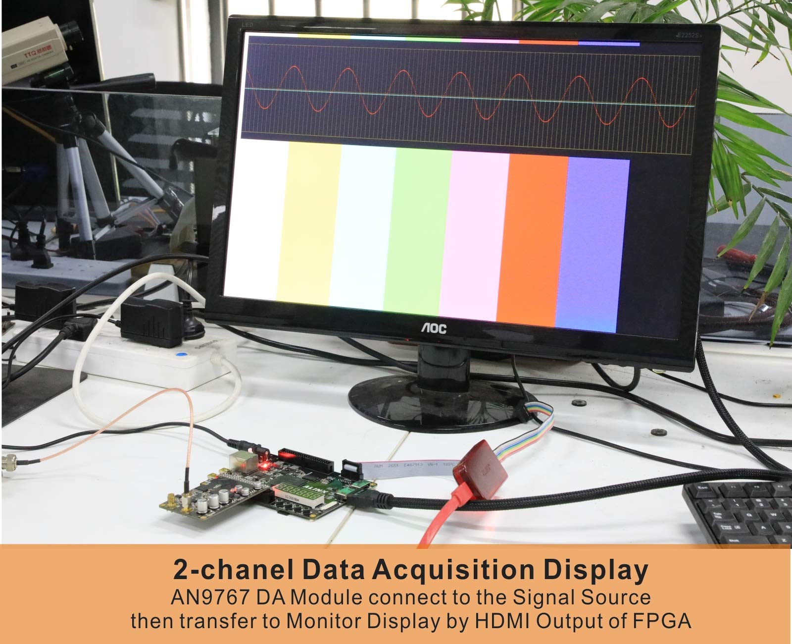ALINX Brand XILINX A7 FPGA Development Board Artix-7 XC7A35T Ethernent HDMI PFC (FPGA Board with DA Module)