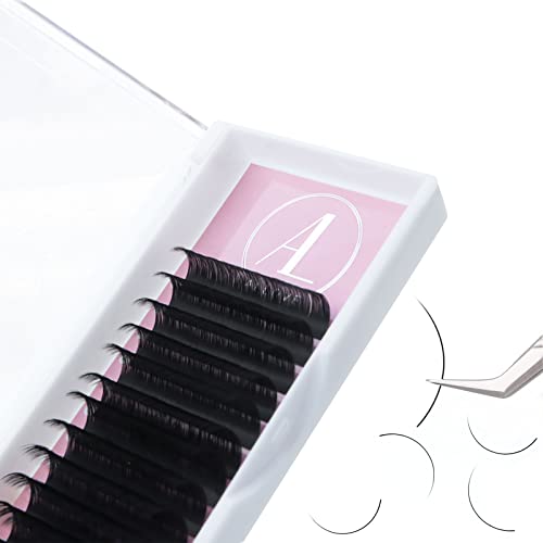 ALLOVE Cashmere Eyelash Extension Classic Lash Extensions 0.05 D Curl 15-20mm Mixed Tray Individual Volume Lash Extensions Lash Trays for Lash Extensions Supplies Single Eyelash Extensions