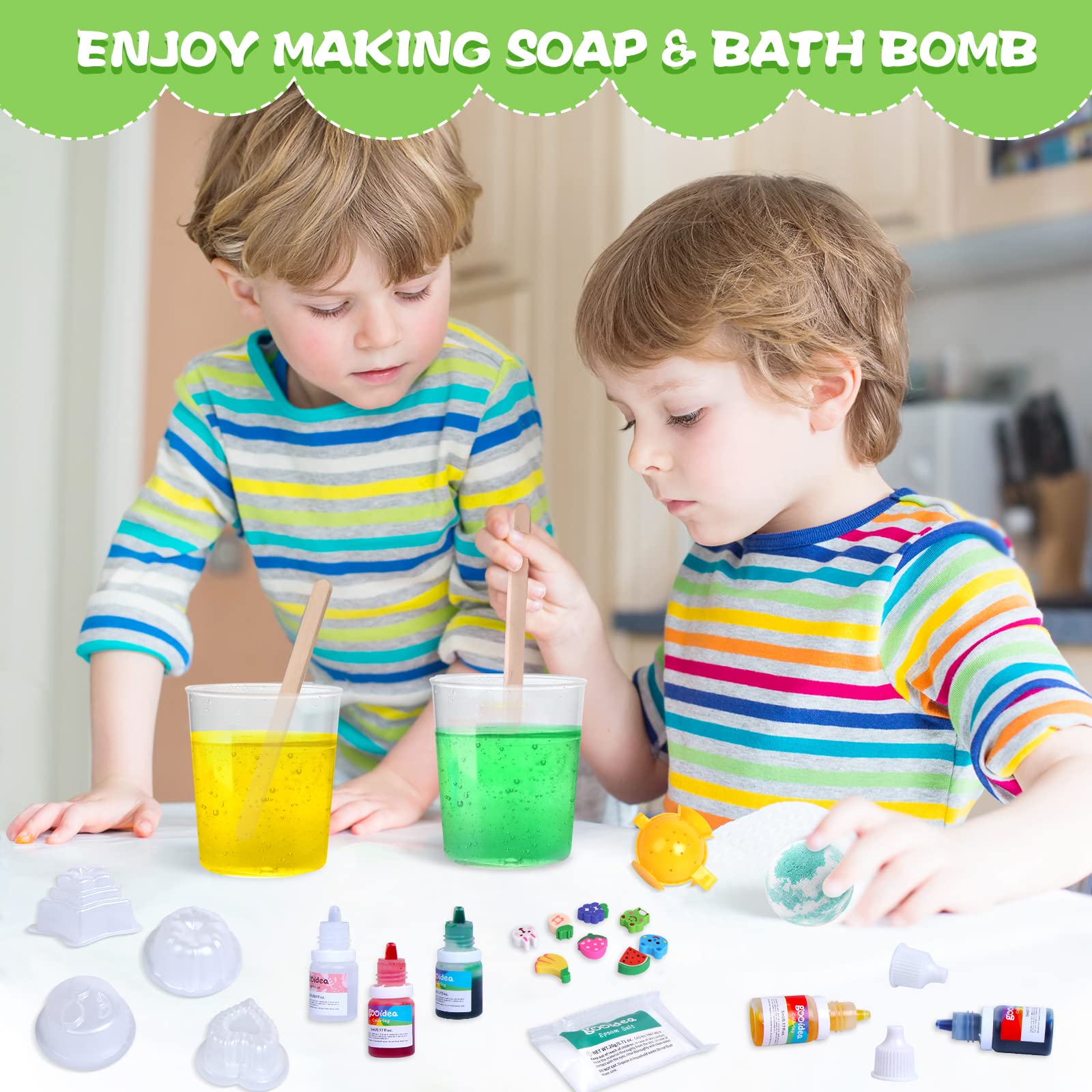 Crafts for Girls Ages 8-12, 2 in 1 Soap Making Science Kit for Girls & Boys, Great Educational STEM DIY Craft Activity Gift for 6-8 8-12 Year Old Girls & Boys