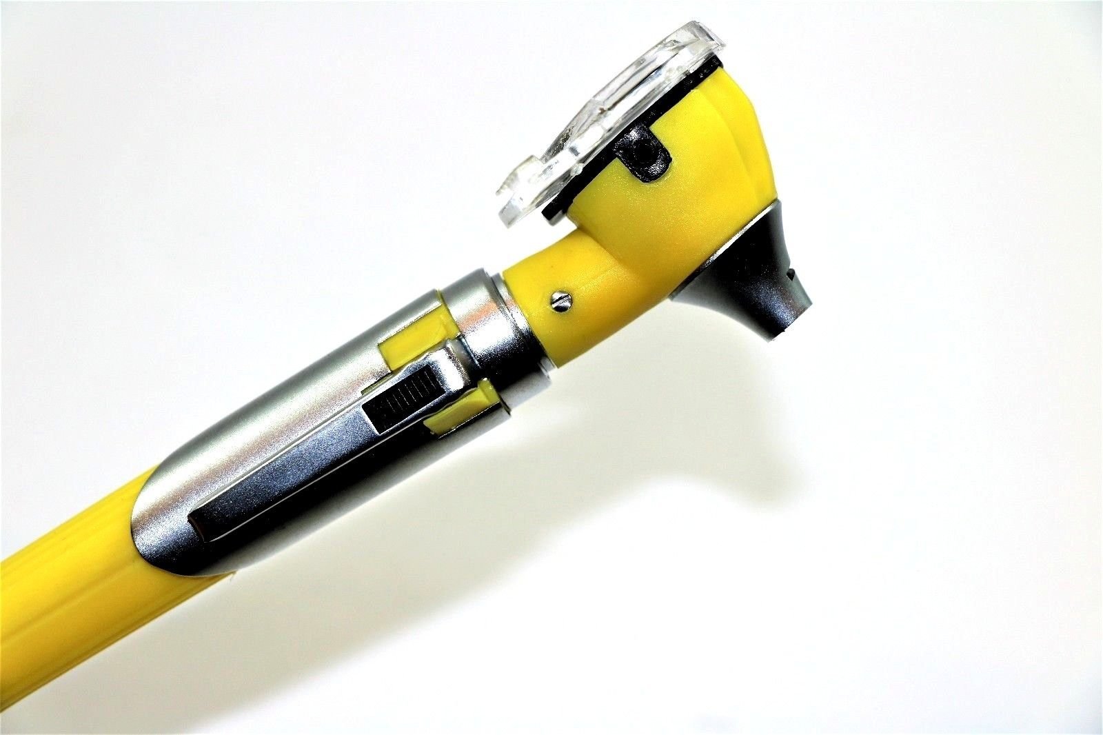 New Premium Student Home USE LED Bright Light ENT Diagnostic Otoscope Pocket Size Yellow Plus 1 Extra Replacement Bulb Plus 10 Specula Cynamed