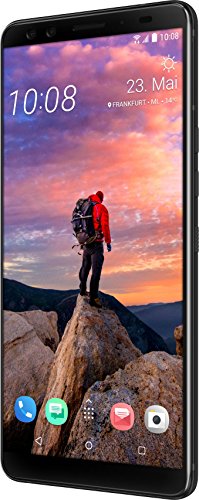 HTC U12+ Plus Dual-SIM 64GB (GSM Only, No CDMA) Android Factory Unlocked 4G/LTE Smartphone - International Version (Ceramic Black)