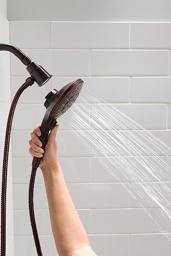 Moen Engage Magnetix Oil Rubbed Bronze Six-Function 5.5-Inch Handheld Showerhead with Magnetic Docking System, 3662EPORB