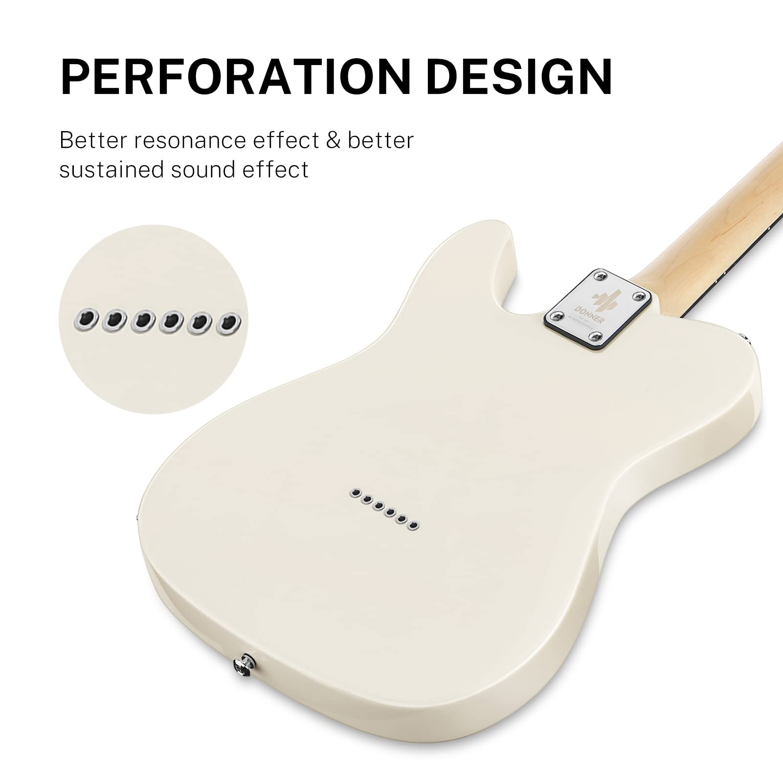 Donner 39 Inch TL Electric Guitar & 10W Guitar Amplifier, Electric Bass Guitar Amp Protable with APP Effector Input for Recording,Acoustic Guitar Combo Practice Amp Protable M-10 with Distortion Tone