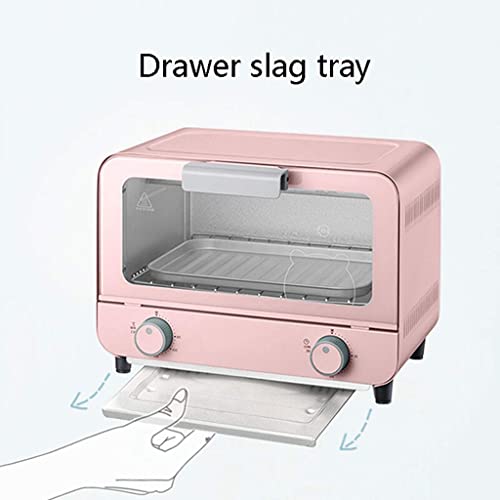 9L Mini Oven Adjustable Temperature 60-230 β and 30 Minutes Timer Multifunctional Home Baking Oven Baking Cake Bread Biscuit Machine Tempered Glass 800W Commodity Code: LXJ-66 (Blue) (Blue)