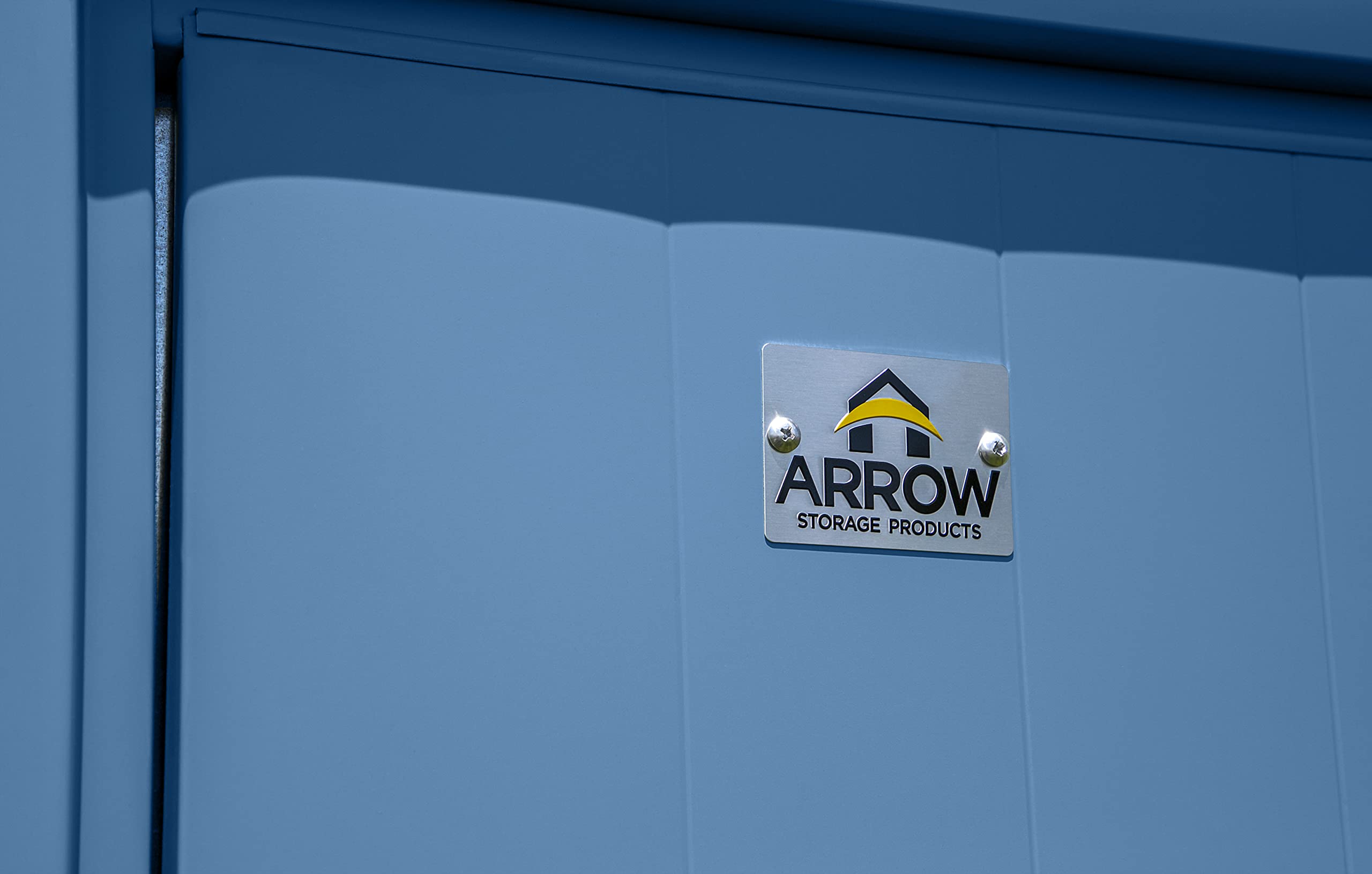 Arrow Select 6' x 7' Outdoor Lockable Steel Storage Shed Building, Blue Grey