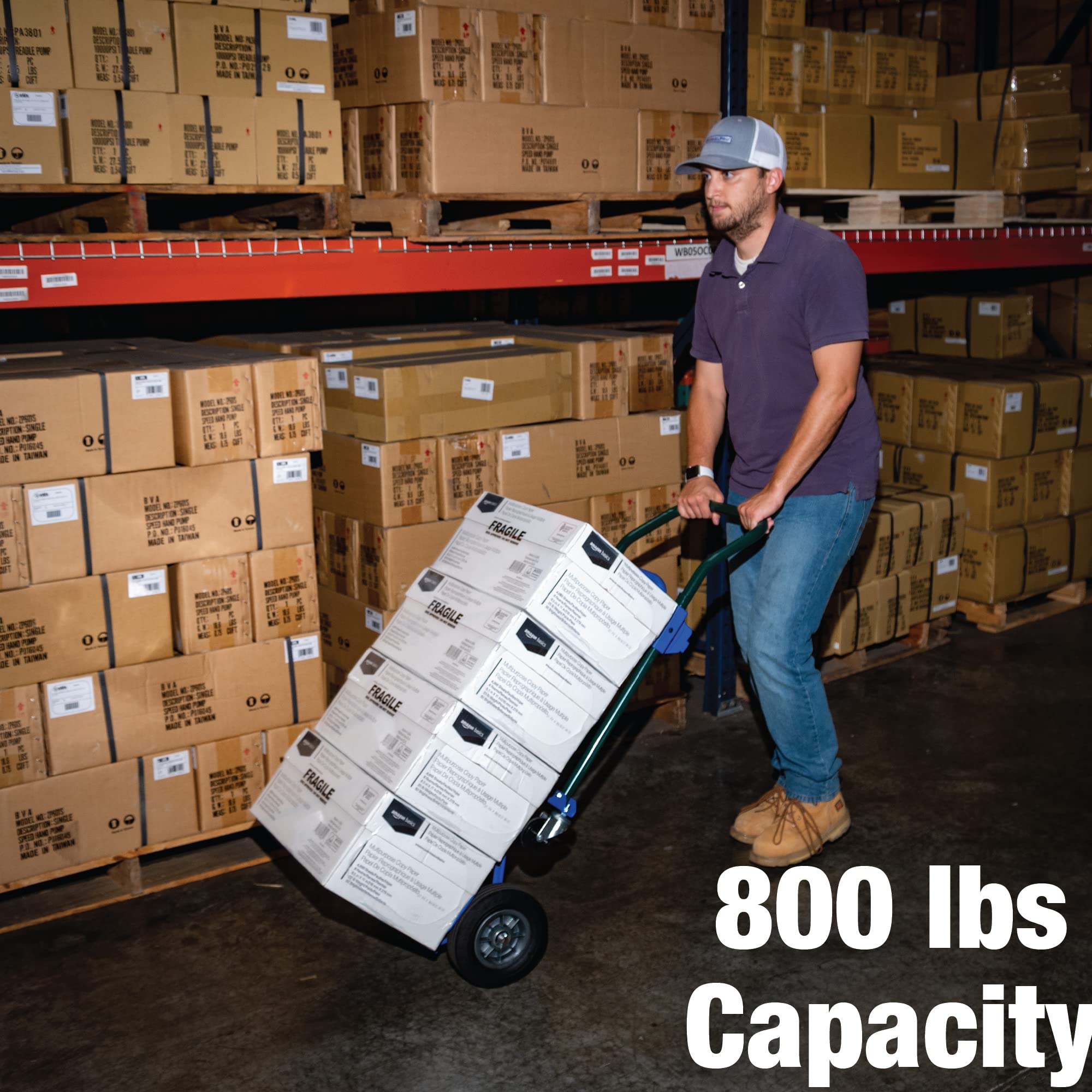 American Lifting 800 lbs Quick Latch Hand Truck, Metal Frame