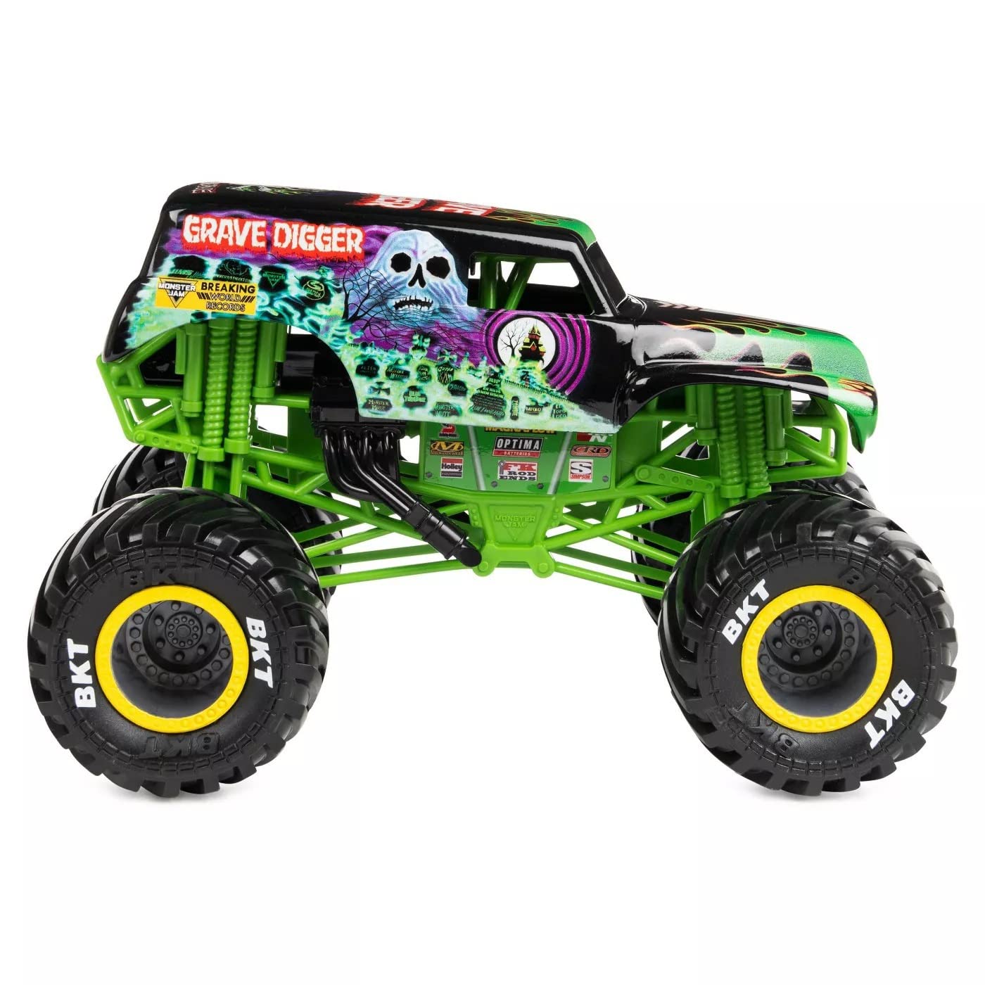 Monster Jam, Official Grave Digger Breaking World Records Die-Cast Monster Truck, 1:24 Scale