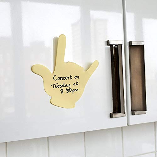 KKMO Fold Write Handy Notes Hand Shaped Sticky Notes Sticker 90 Sheets (Yellow Handy)