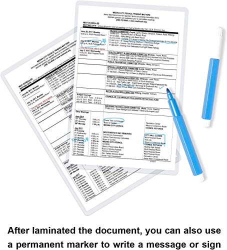 Koala Hot Thermal Laminating Pouches 3 mil 11.5x17.5 Inches Laminating Sheets for Seal 11x17 Inches Photos and Documents 55 Sheets for Extra Protection