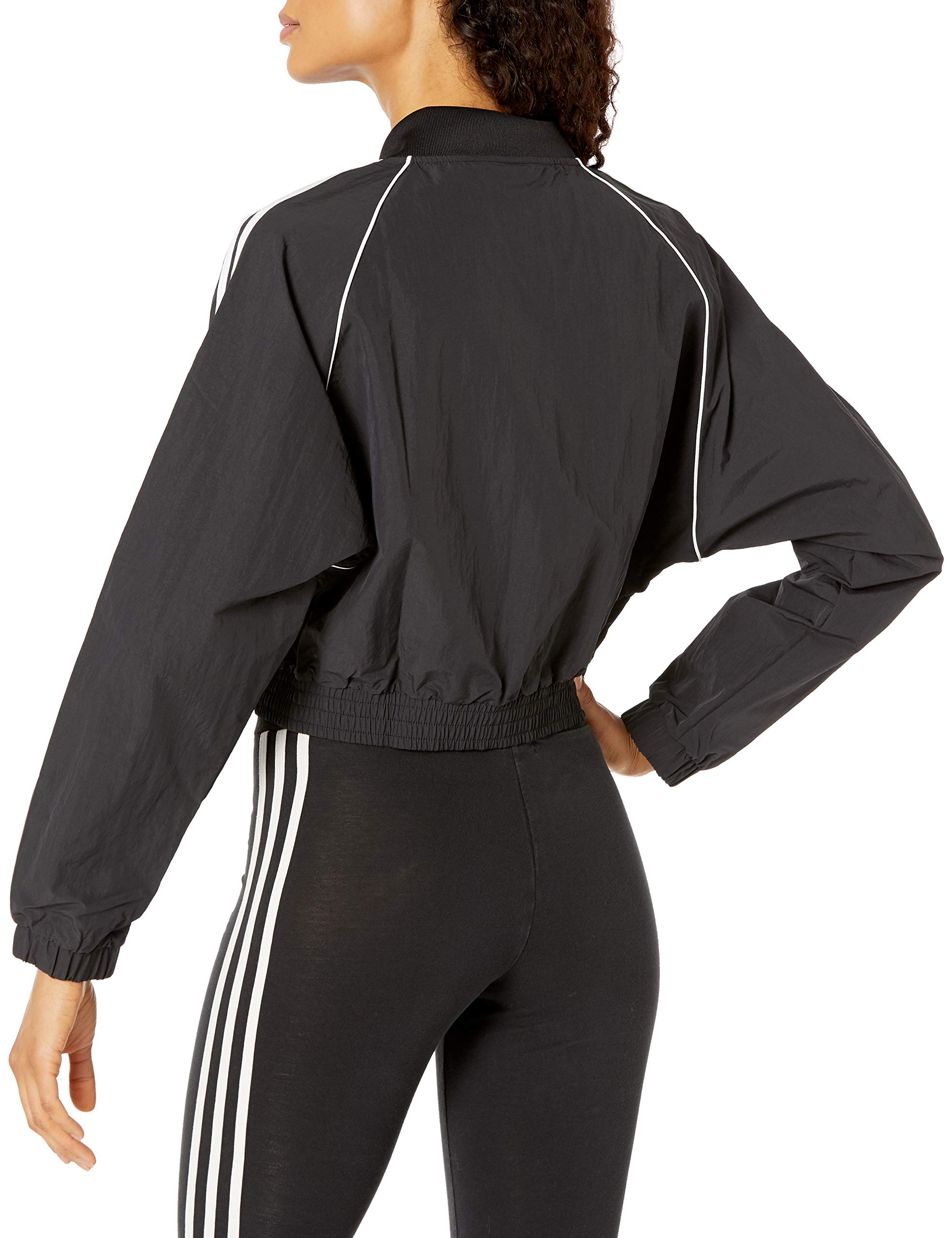 adidas Originals Women's Short Track Top, Black, Small