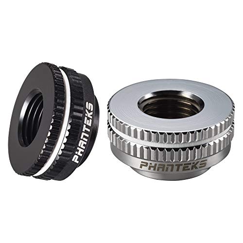 Phanteks Glacier Series PH-PTF_BK_G1/4, G1/4” Premium Pass-Through Fitting – Black